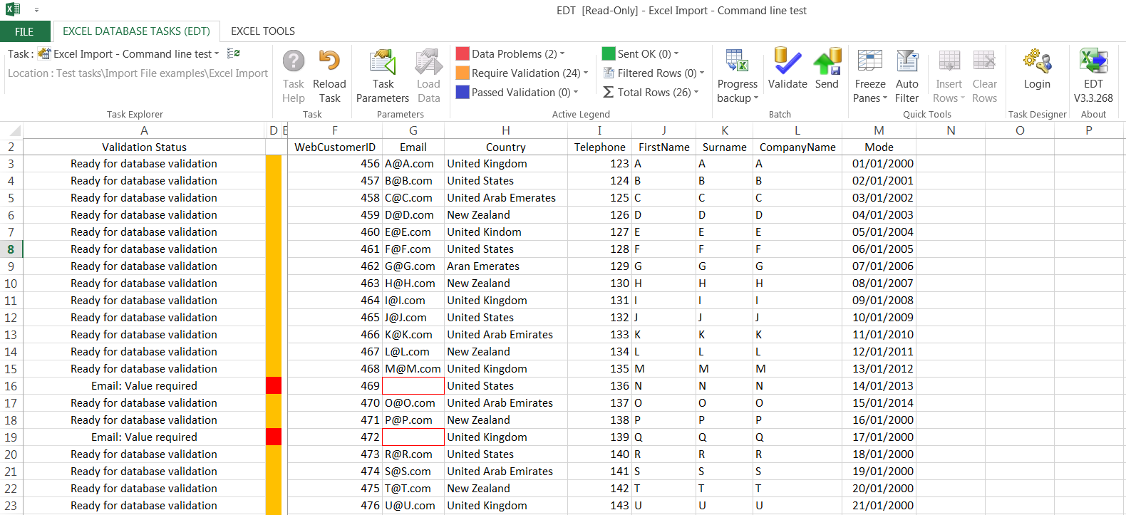 Lean Software Ltd Help Excel Database Tasks Command Line Interface And Task Scheduling